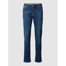 Christian Berg Straight Fit Jeans mit Brand-Detail