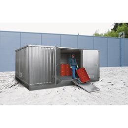 LaCont Gefahrstoff-Lagercontainer f&uuml;r entz&uuml;ndbare Medien, k&auml;lteisoliert, Au&szlig;en-HxBxT 2585 x 5075 x 6300 mm, verzinkt