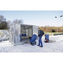 LaCont K&auml;lteisolierter Gefahrstoff-Lagercontainer, Au&szlig;en-HxBxT 2385 x 5075 x 2075 mm, Auffangvolumen 1300 l