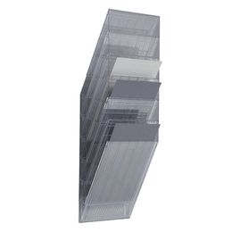 Durable Wandprospektspender, Hochformat, 6 x DIN A4, VE 2 Stk, transparent