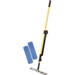 Rubbermaid PULSE™ Sprühmopp Bodenreinigungs-Set, mit Mopphalter und 2 Mikrofasermopps, gelb / schwarz
