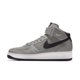 Nike Air Force 1 Mid By You personalisierbarer Herrenschuh - Grau