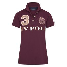 HV Polo Polo Shirt HVPFavoritas Luxury, Gr. XS, dark berry