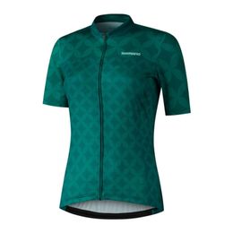 Shimano W's MIZUKI Short Sleeve Jersey, Green