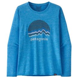 Patagonia - Women's L/S Cap Cool Daily Graphic Shirt - Longsleeve Gr XS blau
