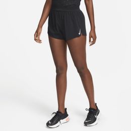 Nike AeroSwift Dri-FIT ADV-Laufshorts mit Slip und mittelhohem Bund für Damen (ca. 7,5 cm) - Schwarz