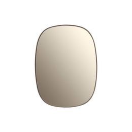 muuto - Framed Mirror, klein, taupe / taupe Glas