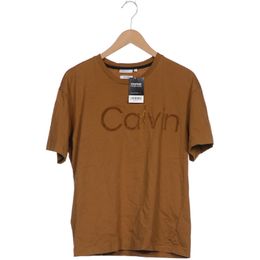 Calvin Klein Herren T-Shirt, braun, Gr. 54
