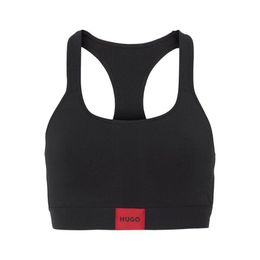 Hugo Bralette-BH BRALETTE PAD.RED LAB mit aufgesticktem Hugo BOSS Logo, schwarz