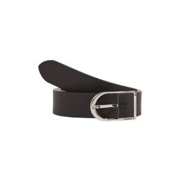 Calvin Klein Ledergürtel CENTRE BRIDGE BUCKLE BELT 3.0, schwarz