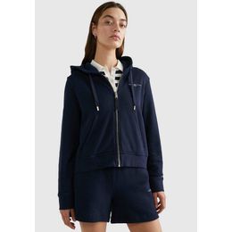 Tommy Hilfiger Kapuzensweatjacke 1985 REG MINI CORP ZIP HOODIE von dem Jahr 1985 inspiriert, blau