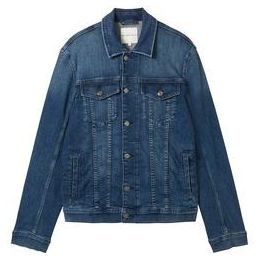 Tom Tailor Herren Jeansjacke, blau, Uni, Gr. L