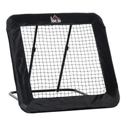 HOMCOM Rebounder mit Bodennagel schwarz (Farbe: schwarz)