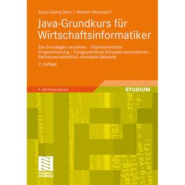 Vieweg+Teubner Verlag Java-Grundkurs für Wirtschaftsinformatiker - Klaus-Georg Deck, Herbert Neuendorf, Kartoniert (TB)