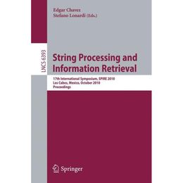 Springer String Processing and Information Retrieval, Kartoniert (TB)