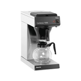 Bartscher A190056 Contessa 1000 Kaffeemaschine Silber/Schwarz