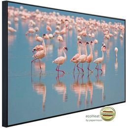 papermoon Infrarotheizung Flamingos, sehr angenehme Strahlungswärme, bunt