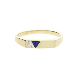 JuwelmaLux Fingerring JuwelmaLux Ring 333/000 (8 Karat) Gold mit Lapis und Diamant JL30-07-1 (kein Set