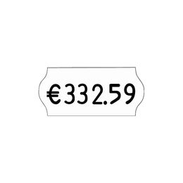 ratioform Etiketten für Preisauszeichner, BxH 26 x 12 mm, VE 18 Rollen à 1500 Stk, weiß