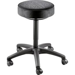 Arbeitshocker, mit Rollen, Sitz, Kunstleder kaiserkraft