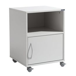 eurokraft pro Unterschrank, mobil, HxBxT 695 x 500 x 500 mm, lichtgrau RAL 7035
