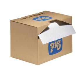 PIG RIP-&-FIT® Oil-Only Bindevlies-Rolle, Heavy-Weight-Ausführung, im Spenderkarton, Länge 18 m, Breite 380 mm