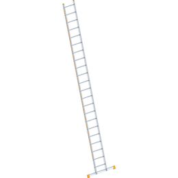 Layher Alu-Anlegeleiter, mit Sprossen, Breite 450 mm, 22 Sprossen inkl. Traverse