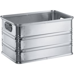 Zarges Transport- und Stapelkasten aus Aluminium, Volumen 55 l, rollenbahngeeignet
