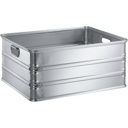 Zarges Transport- und Stapelkasten aus Aluminium, Volumen 117 l, rollenbahngeeignet