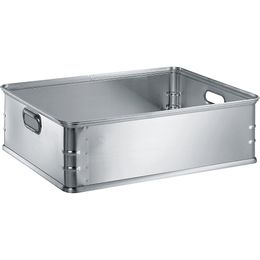 Zarges Transport- und Stapelkasten aus Aluminium, Volumen 77 l, rollenbahngeeignet