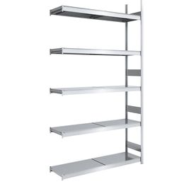 hofe Großfach-Steckregal mit Stahlböden, Höhe 3000 mm, Fachbodenbreite 1500 mm, Fachbodentiefe 500 mm, Anbauregal