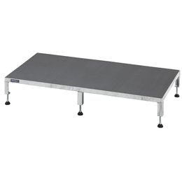 eurokraft pro Arbeitsplattform, Höhenverstellbereich 165 - 230 mm, mit Siebdruckplatte, Plattform LxB 1210 x 610 mm, feuerverzinkt