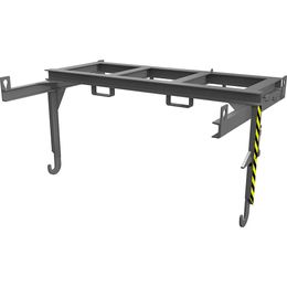 eurokraft pro Stapler-Traverse zu Kipp- und Stapelbehälter, kranbar, Traglast 2000 kg, für Behältergröße 2 m³