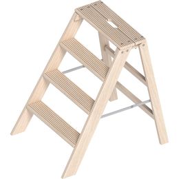 Layher Holzstufentritt, Tragfähigkeit 150 kg, 4 Stufen, ab 2 Stk