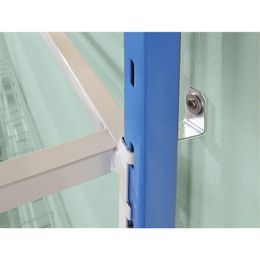 Manorga Wandbefestigung, verzinkt, VE 4 Stk, Schrauben, Dübel