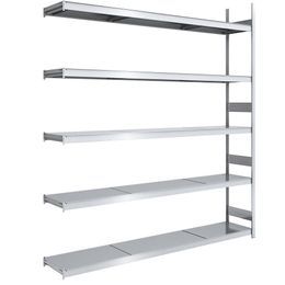 hofe Großfach-Steckregal mit Stahlböden, Höhe 3000 mm, Fachbodenbreite 2500 mm, Fachbodentiefe 500 mm, Anbauregal