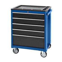 eurokraft basic Werkzeugwagen, ohne Werkzeug, mit 5 Schubladen