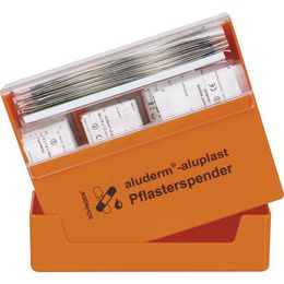 Söhngen SÖHNGEN ALUDERM®-ALUPLAST Pflasterspender, HxBxT 122 x 160 x 57 mm, mit Füllung, orange