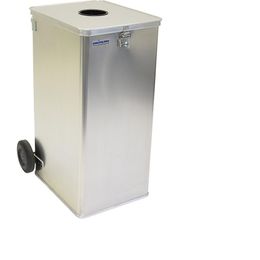 Gmöhling Gmöhling Entsorgungsbehälter G®-DROP, Volumen 240 l, Aluminium mit Rädern, abschließbar