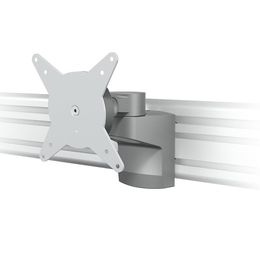 Dataflex Monitorarm VIEWLITE, für Schienensystem, silber / weiß