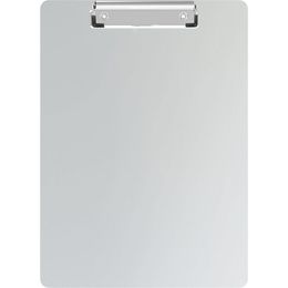 Maul Schreibplatte, Aluminium, mit Bügelklemme und Magnetband, VE 2 Stk, LxBxT 319 x 230 x 14 mm