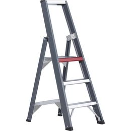 Altrex Alu-Stufenstehleiter, einseitig begehbar, mit Ablageschale, 3 Stufen, Arbeitshöhe 2700 mm