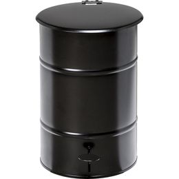 Kongamek Abfalltonne mit Deckel, Volumen 30 l, mit Pedal, schwarz