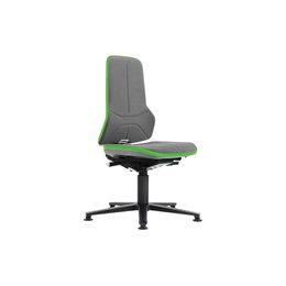 bimos NEON Arbeitsdrehstuhl, Gleiter, Permanentkontakt, Supertec, Flexband grün