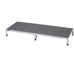 eurokraft pro Arbeitsplattform, Höhenverstellbereich 165 - 230 mm, mit Siebdruckplatte, Plattform LxB 1510 x 610 mm, feuerverzinkt