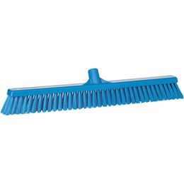 vikan Besen, Breite 610 mm, weich / hart, VE 10 Stk, blau