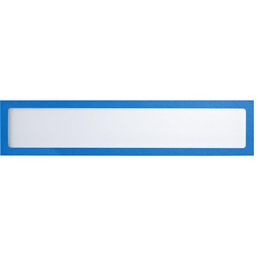 eurokraft basic Magnetische Infotasche, für Überschriften, DIN A4 quer / DIN A3 hoch, 312 x 60 mm, Rahmen blau, VE 10 Stk