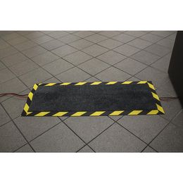 Coba Kabelschutzmatte, LxBxH 1200 x 400 x 4 mm, schwarz / gelb