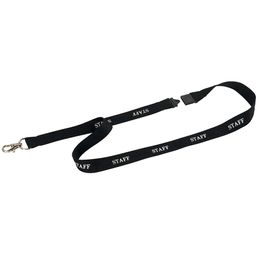 Durable Textilband STAFF, mit Karabinerhaken, VE 20 Stk, schwarz