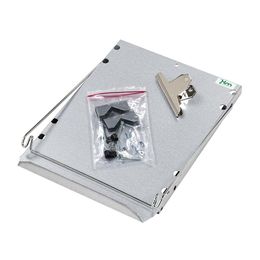 Kongamek Schreibplatte mit Klammer, LxBxH 340 x 248 x 46 mm, aus Aluzinkblech DIN A4